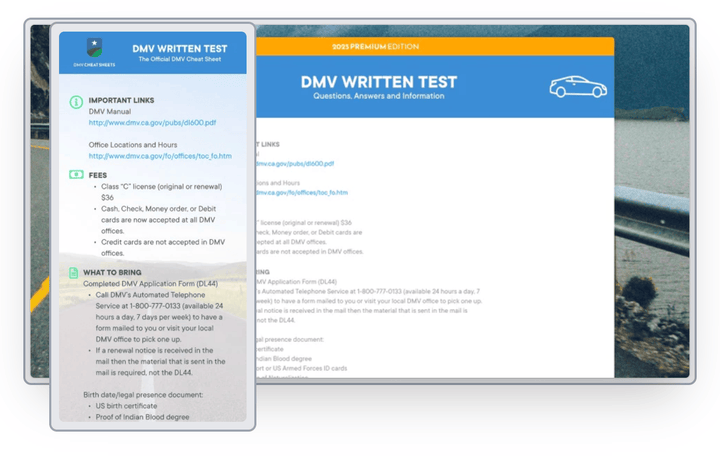 Maryland Motorcycle Written Test – DMVCheatSheets